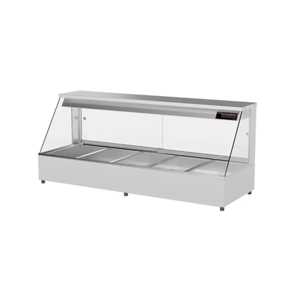 Woodson 6 Module Straight Hot Food Display no pans